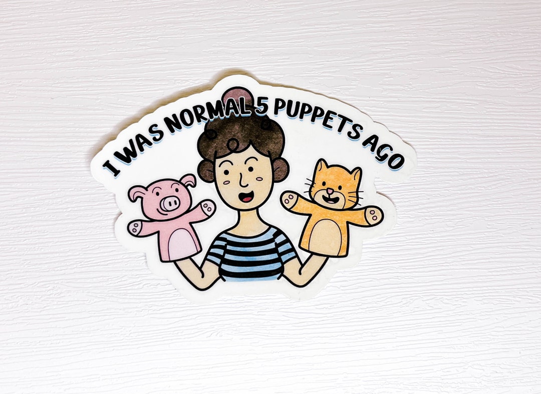 Funny Music Teacher Sticker, Puppet Sticker, Elementary Music Teacher ...