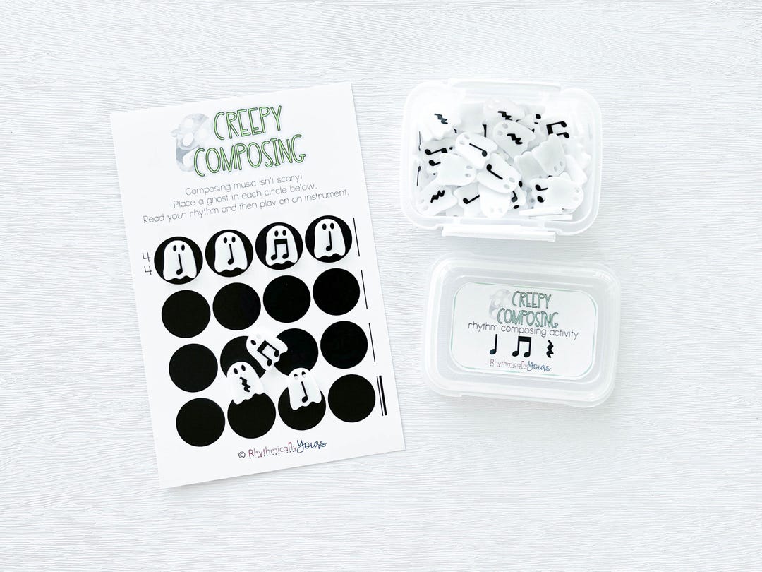 Halloween Music Lesson, Rhythm Composing Activity, Elementary Music ...