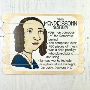 Composer Puzzle for Music Teachers, Wooden Puzzle, Music Puzzle, Fanny ...