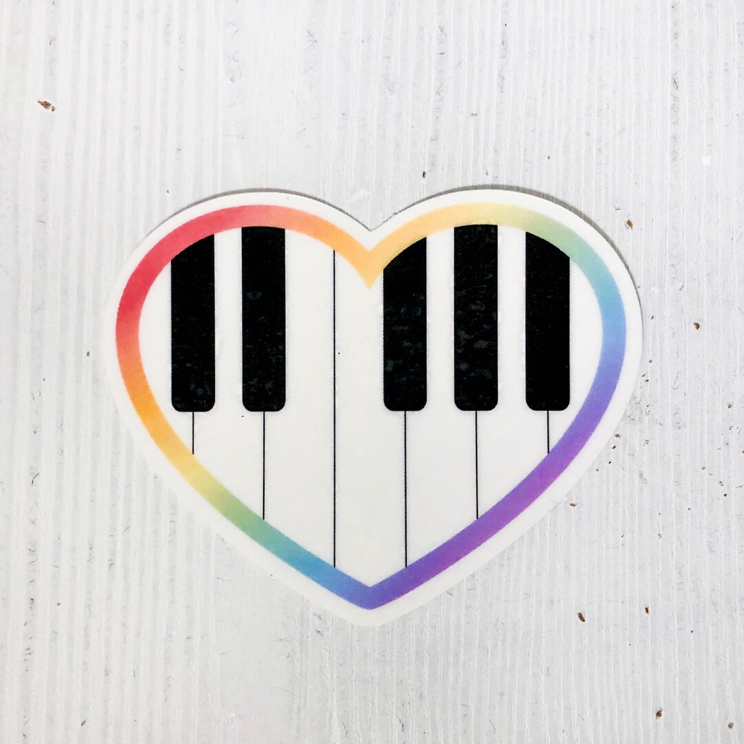 Sticker for Music Teacher, Sticker for Piano Teacher, Glossy Sticker ...