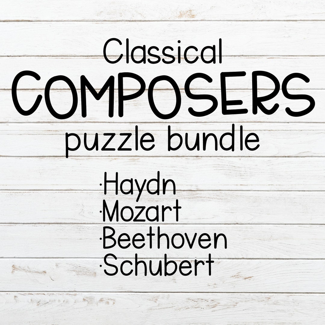 Composer Puzzle for Music Teachers Wooden Puzzle Music - Etsy