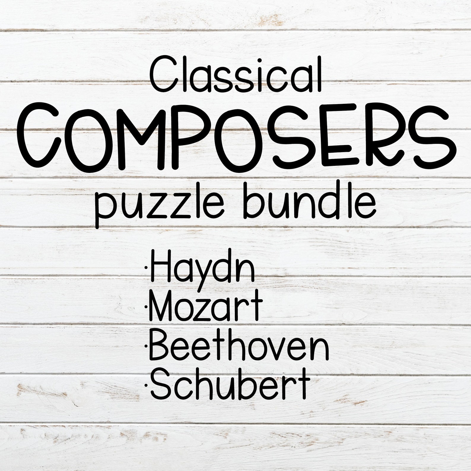 Composer Puzzle for Music Teachers Wooden Puzzle Music - Etsy