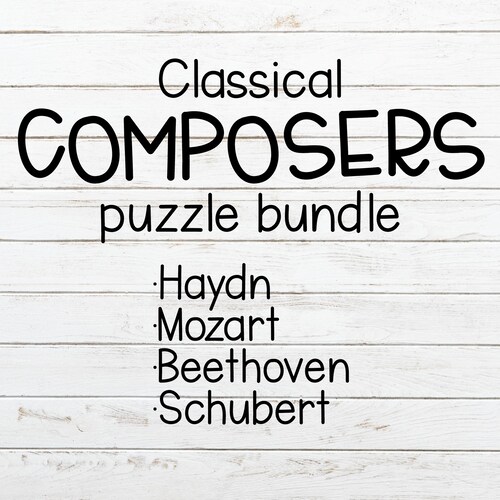 Composer Puzzle for Music Teachers Wooden Puzzle Music - Etsy