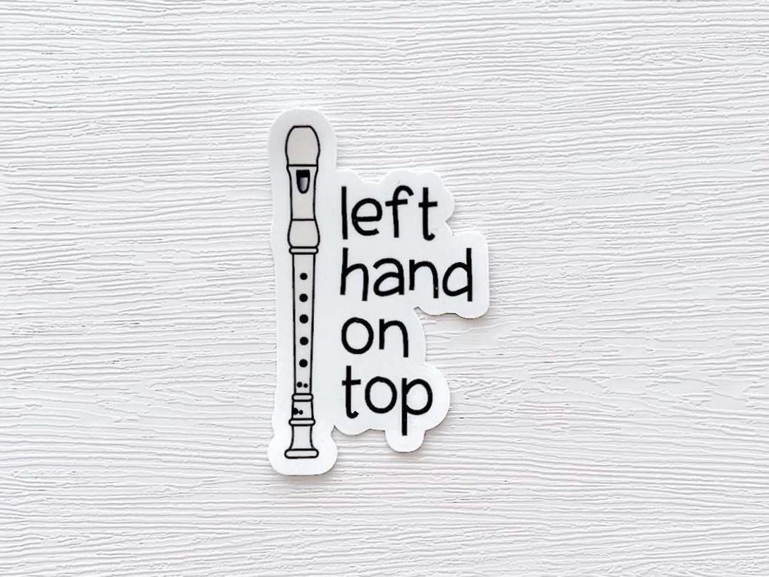 Recorder Sticker for Music Teacher Sticker, Glossy Sticker, Vinyl ...