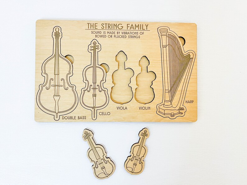 Orchestra Instruments Puzzle for Music Teachers, Wooden Puzzle, Music ...