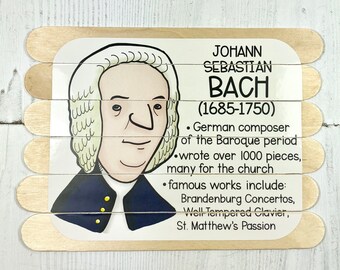 Johann Sebastian Bach Puzzle - Etsy