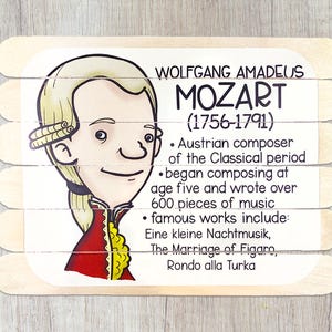 Music Composer Puzzle, Popsicle Stick, Elementary Music Activity, Music ...