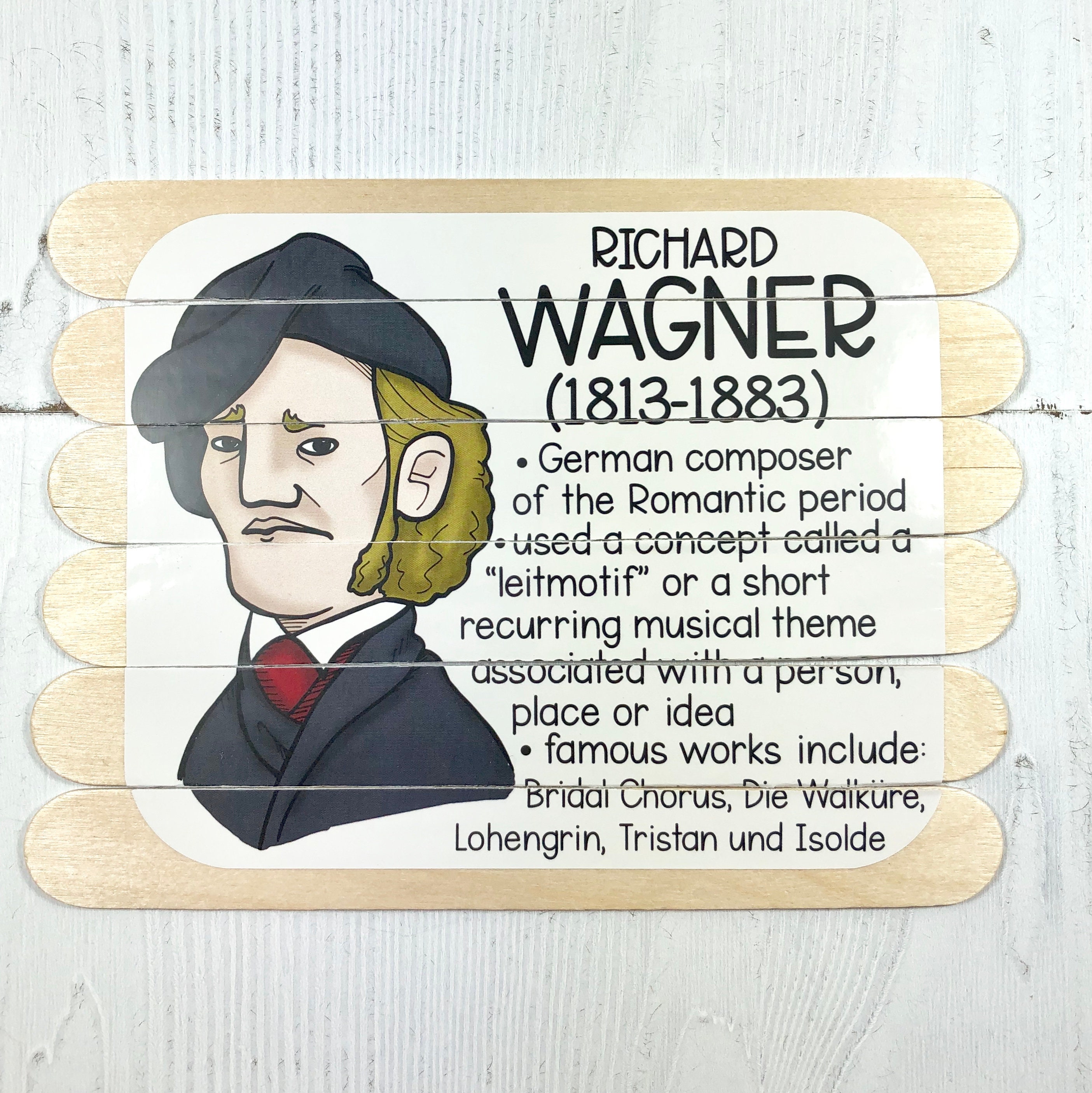 Composer Puzzle for Music Teachers Wooden Puzzle Music - Etsy