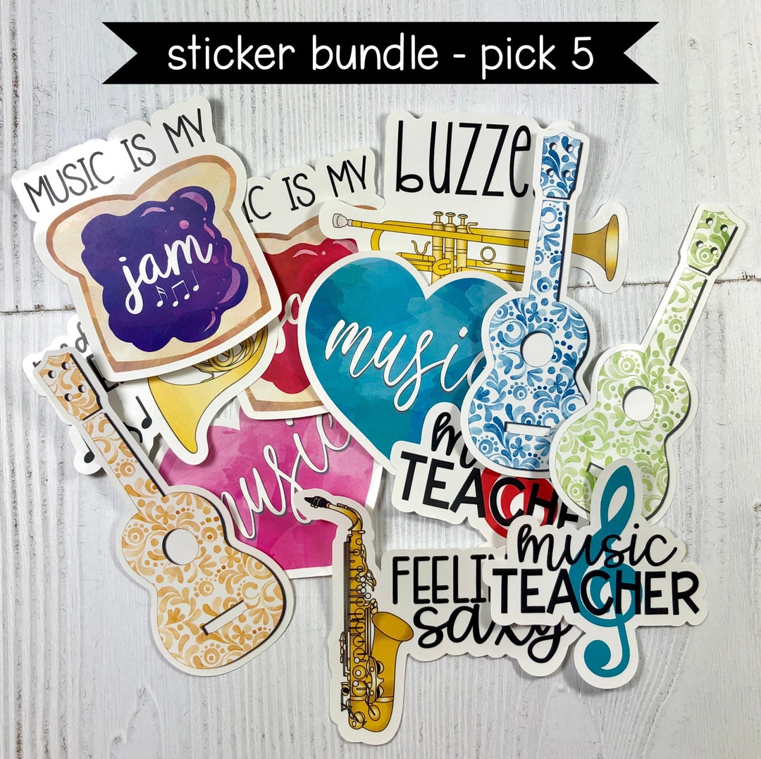 Elementary Stickers, Music Stickers, Stickers for Music Teachers ...