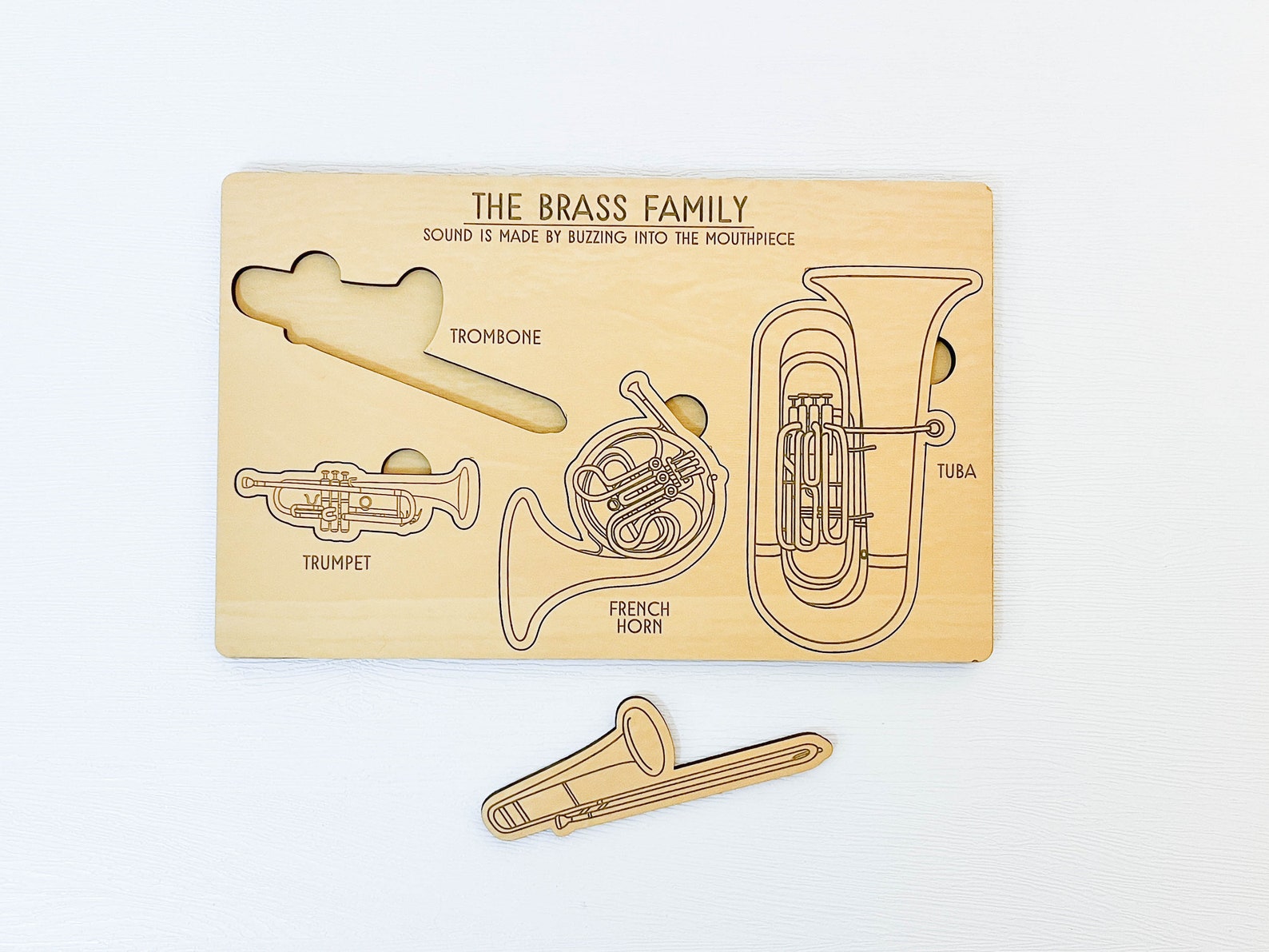 Orchestra Instruments Puzzle for Music Teachers, Wooden Puzzle, Music ...