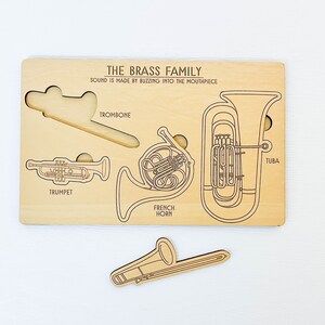 Orchestra Instruments Puzzle for Music Teachers, Wooden Puzzle, Music ...