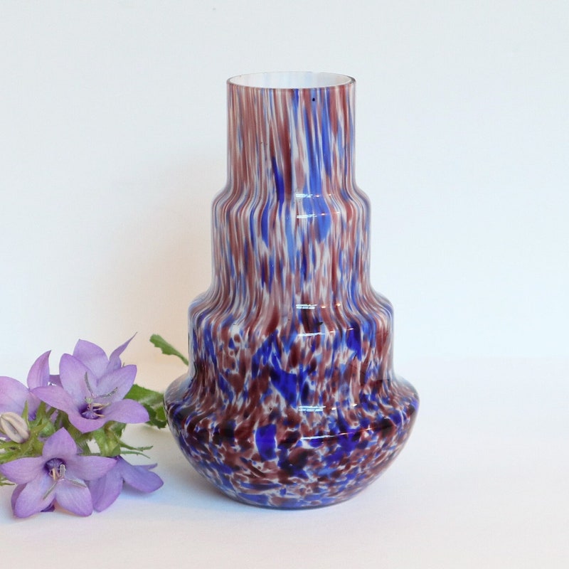 Spatter Glass Vase - Etsy