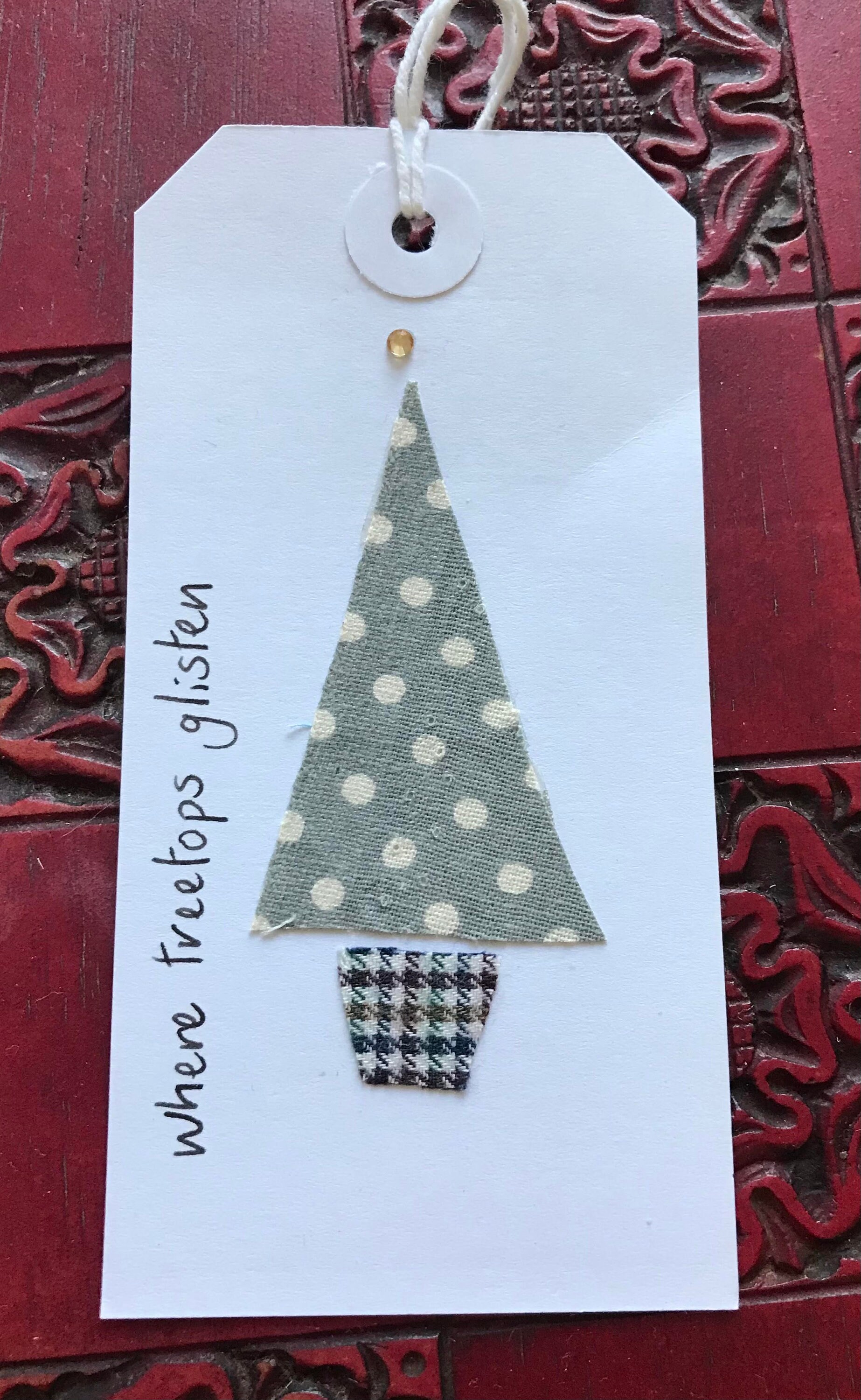 Set of Ten Handmade Christmas Gift Tags - Etsy