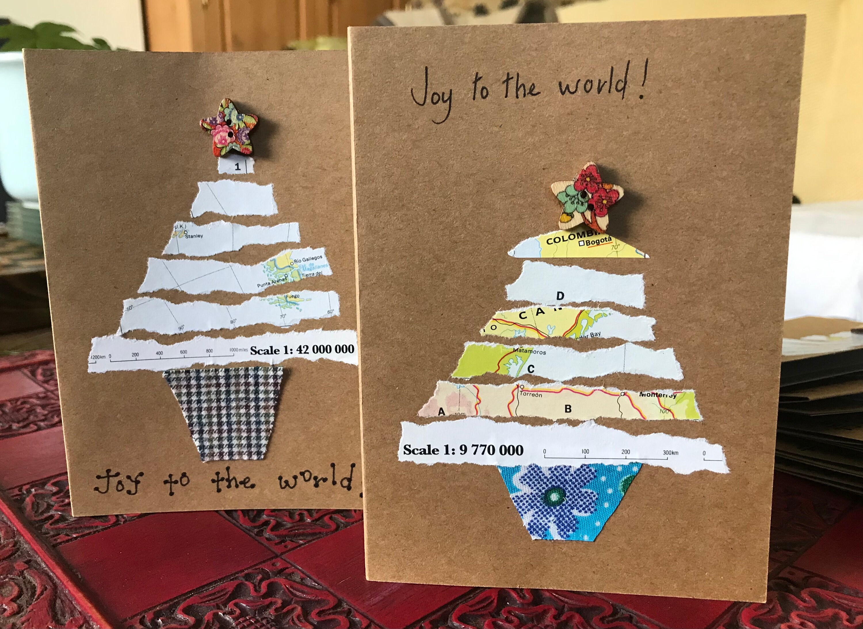 Atlas Christmas Cards - Etsy