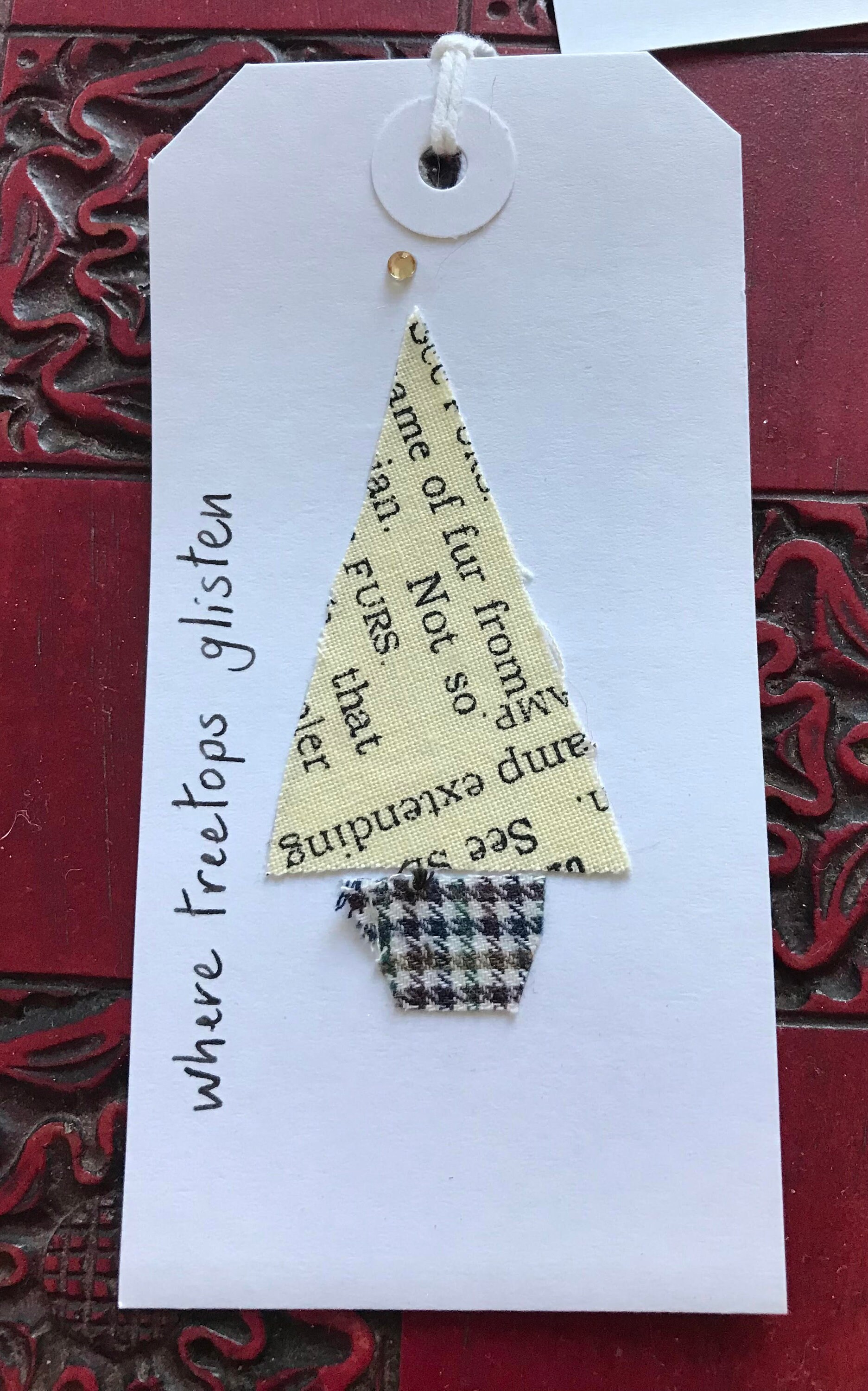 Set of Ten Handmade Christmas Gift Tags - Etsy