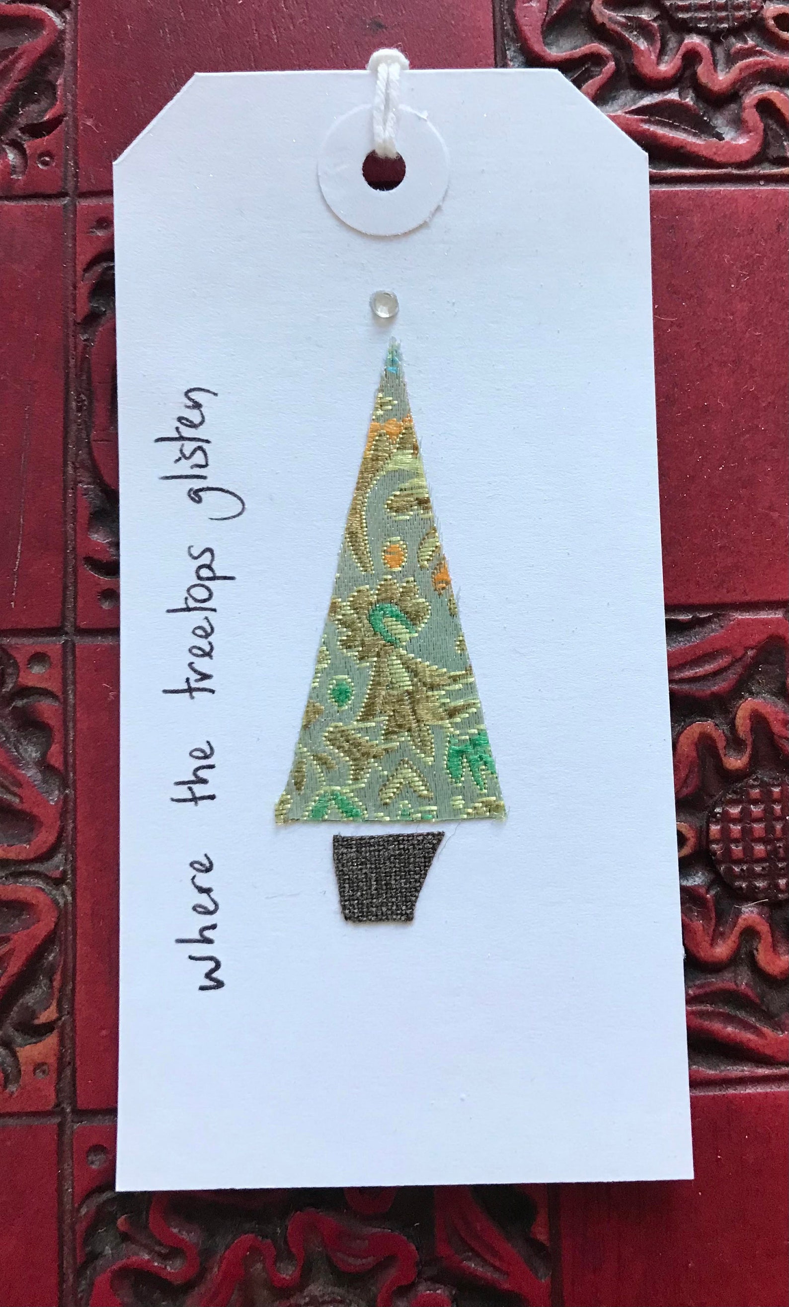 Set of Ten Handmade Christmas Gift Tags - Etsy