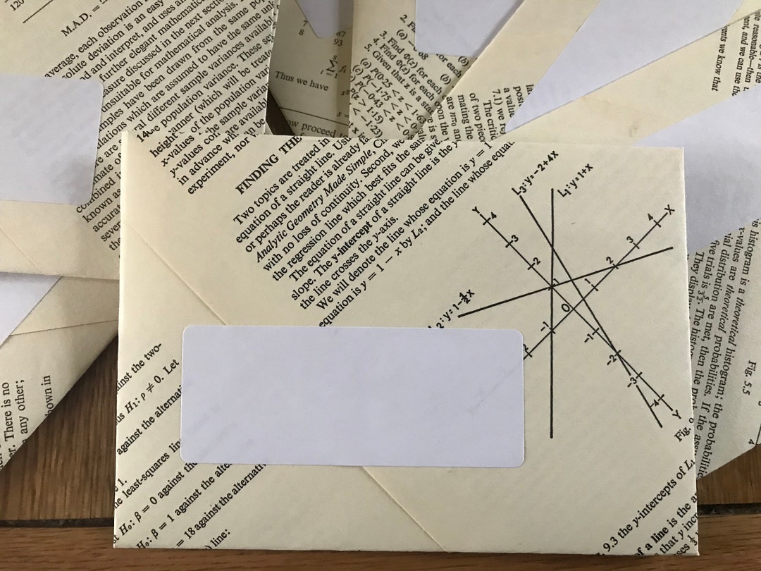 Maths Envelopes - Etsy