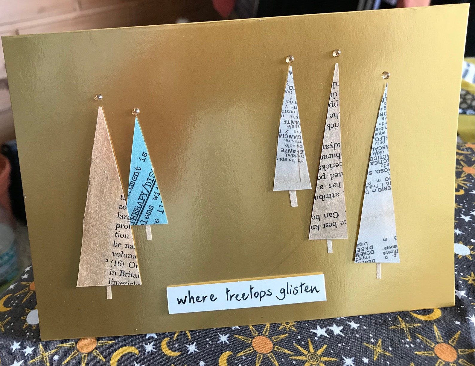 Set of Ten Handmade Upcycled Christmas Cards - Etsy UK