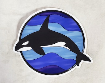 Orca Vinyl Sticker - Etsy