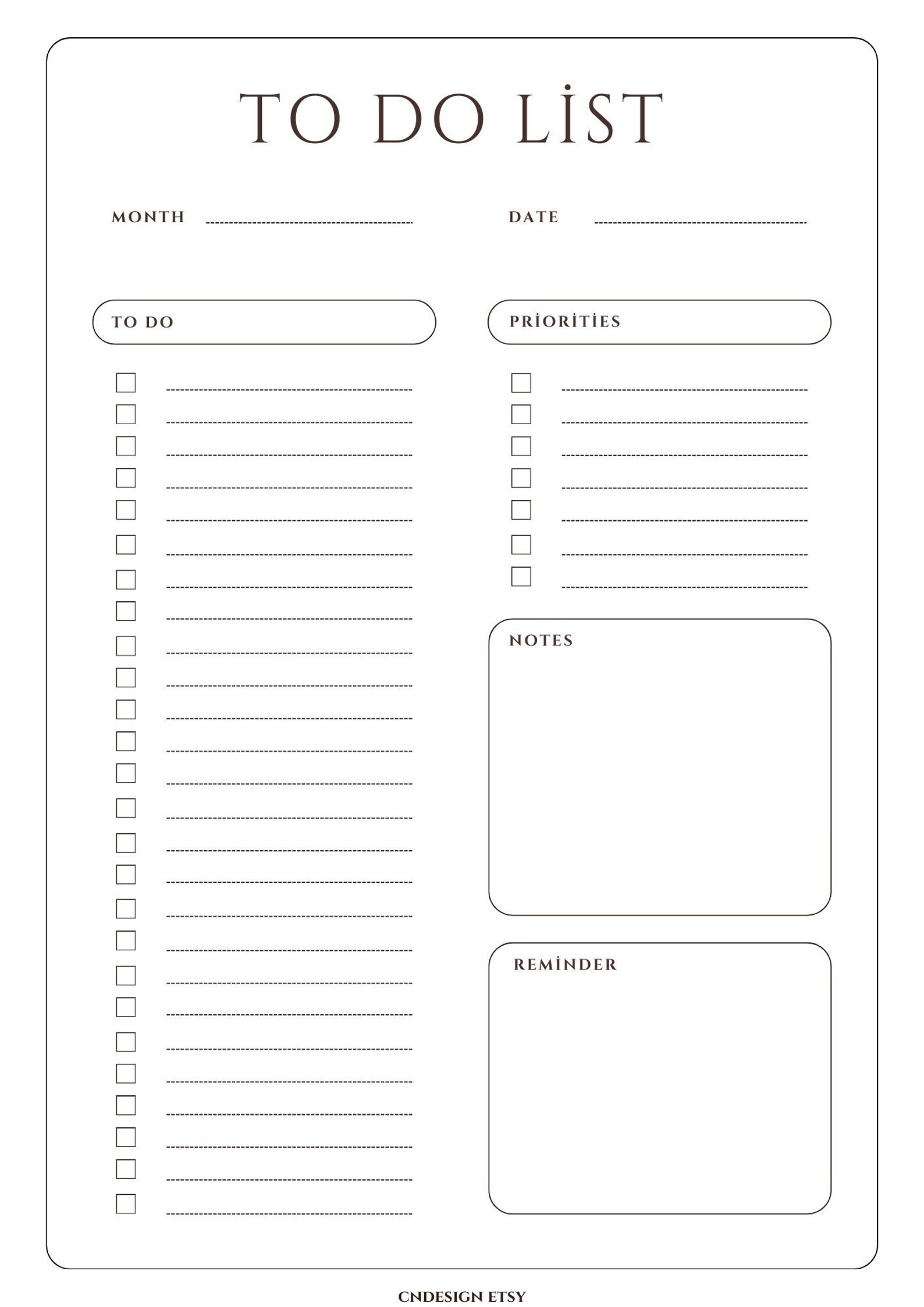 Simple and Stylish To-do List With Notes and Reminders , Simple Tasks ...