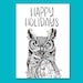 Happy Holidays Owl Holiday Card - Etsy