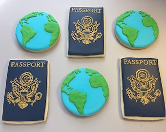 Travel Theme Cookies - Etsy