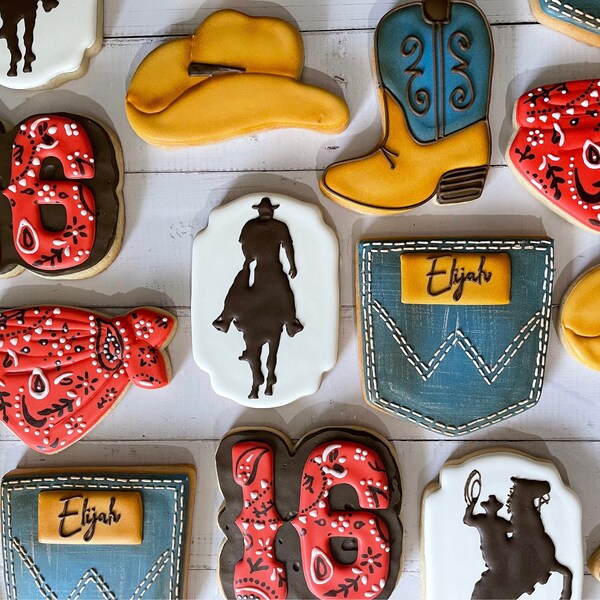 Western Theme Cookies - Etsy