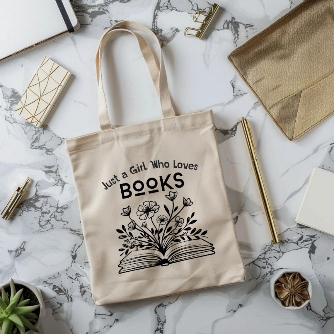 Book Tote Bag Bookish Canvas Tote Bag for Book Lovers Gift Reading Just ...