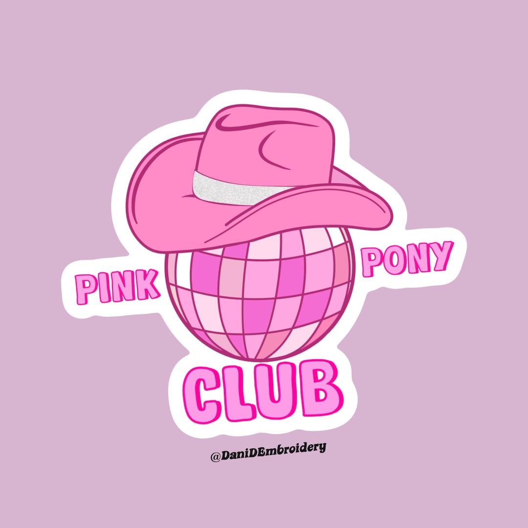 Pink Pony Club Waterproof Sticker, Chappell Roan, Disco, Cowboy - Etsy