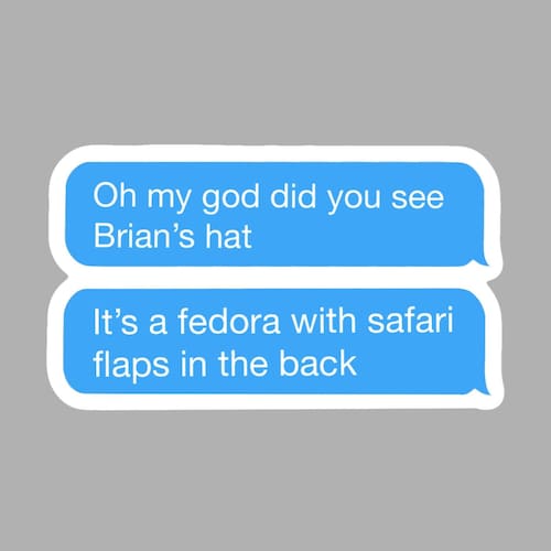 I Think You Should Leave Fedora With Safari Flaps Mug Text - Etsy