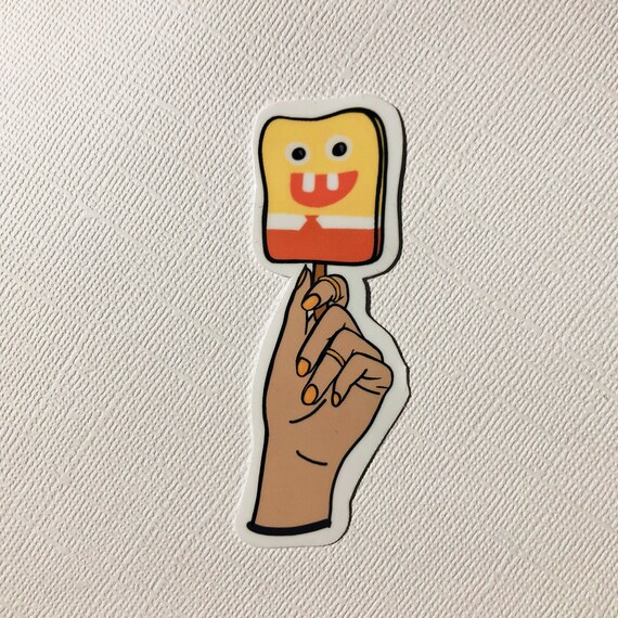 Spongebob Popsicle Waterproof Sticker | Etsy