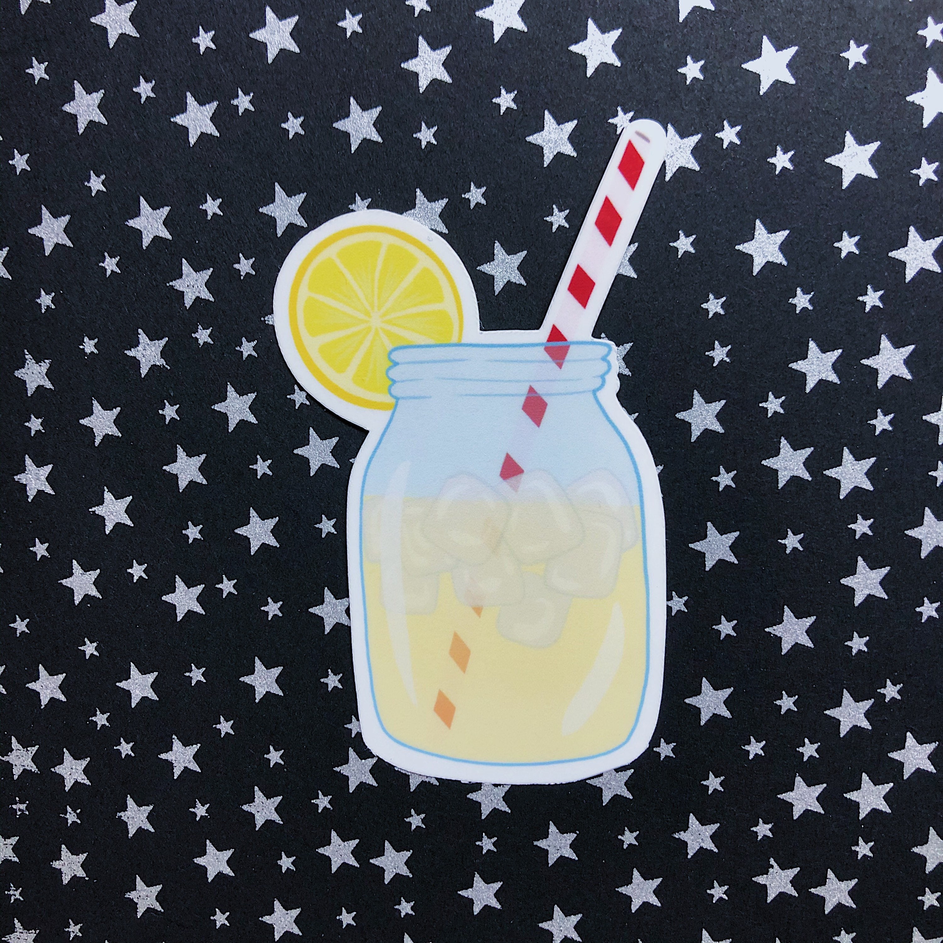 Lemonade Mason Jar Waterproof Sticker | Etsy
