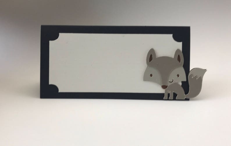 Forest Animal Woodland Theme Place Cards - Etsy