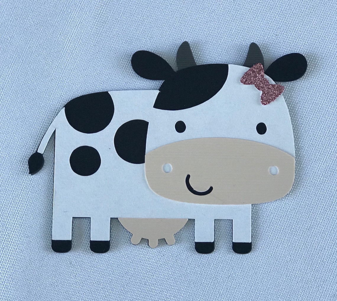 Cow Cutout Cow Birthday Cow Party Barnyard Party Farm - Etsy