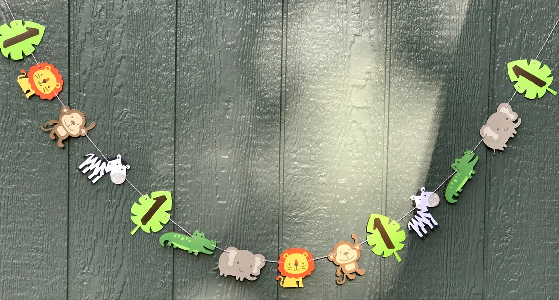 Zoo/jungle/safari Animal Garland - Etsy
