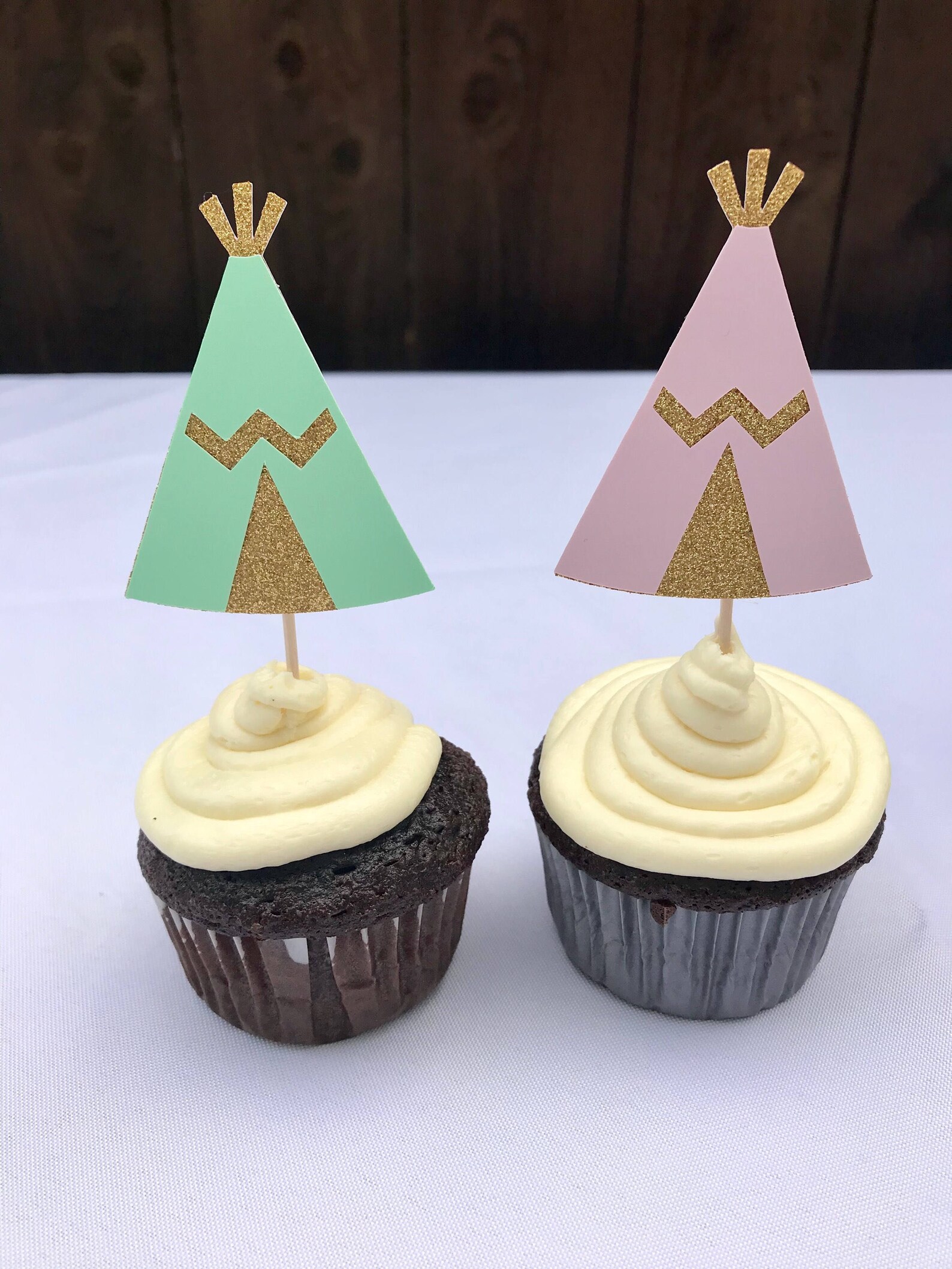 Bohemian/tribal Cupcake Toppers Arrow Baby Shower Tribal - Etsy