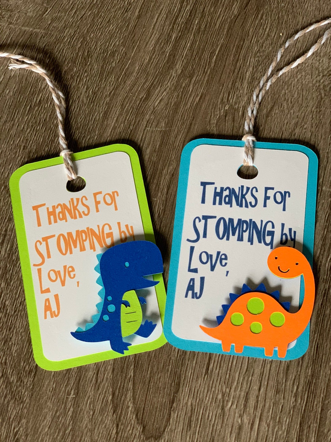 Dino Favor Tags - Etsy