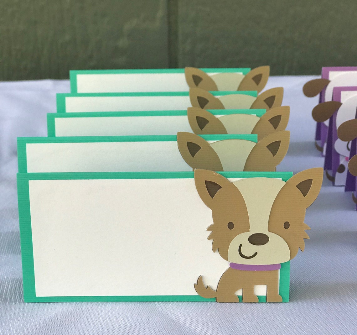 Puppy Food Tents/placecards - Etsy