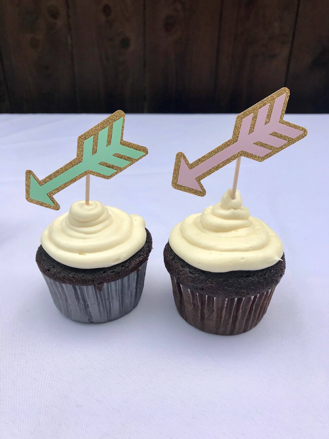 Bohemian/tribal cupcake toppers arrow baby shower tribal | Etsy
