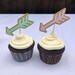Bohemian/tribal Cupcake Toppers, Arrow Baby Shower, Tribal Party ...