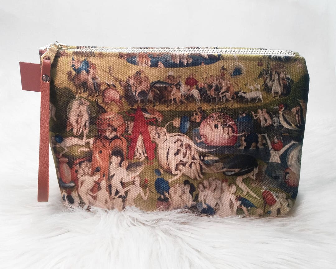 Garden of Earthly Delights Clutch/makeup Bag - Zip-up Makeup Bag ...