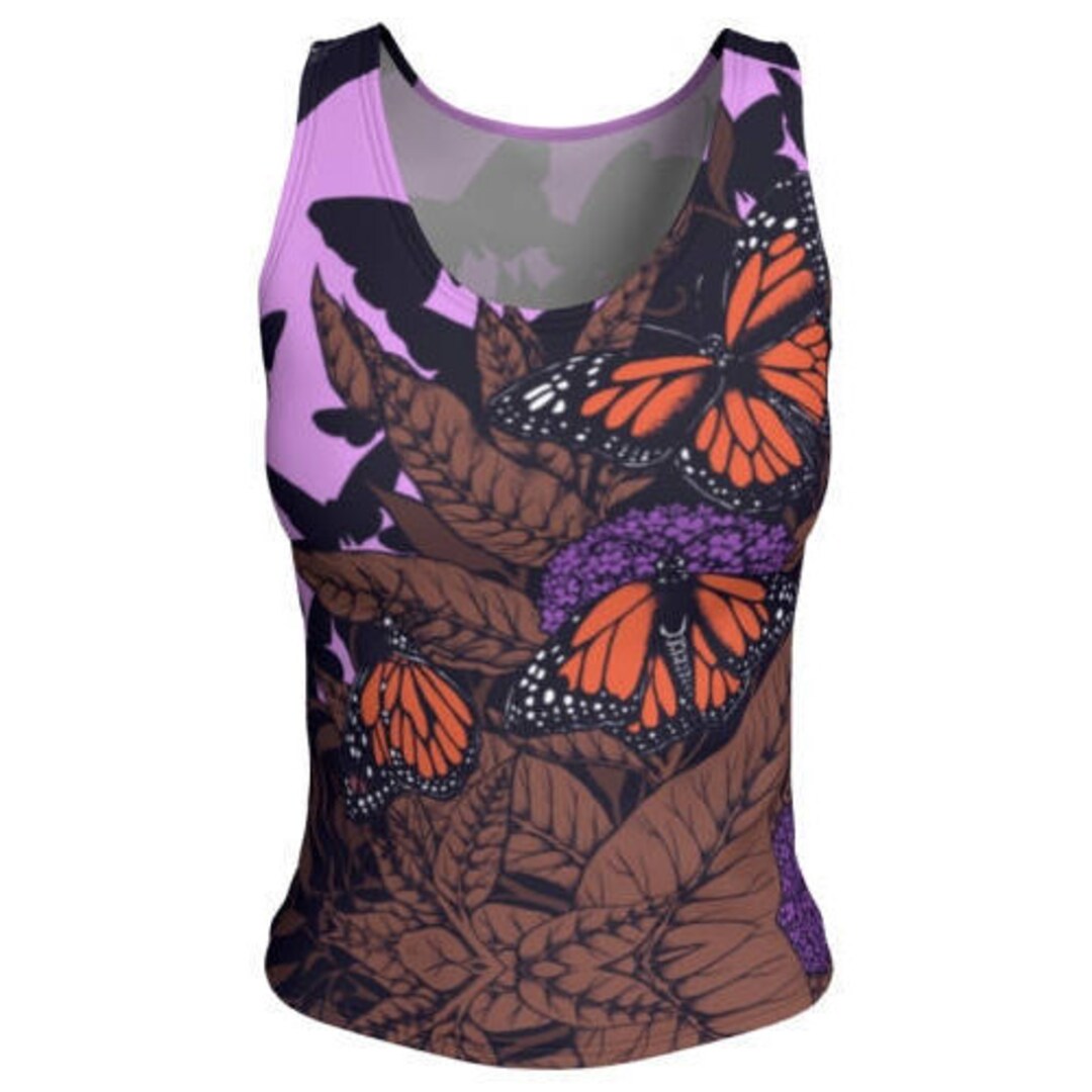 Monarch Butterfly Tank Top Butterfly Tank, Yoga Top, Tank Top ...
