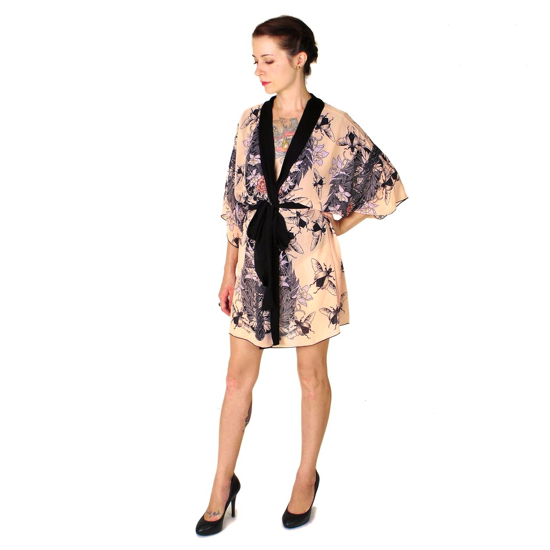 Snake Scarab Kimono Robe Kimono, Bridal Robe, Dressing Gown, Bathrobe ...