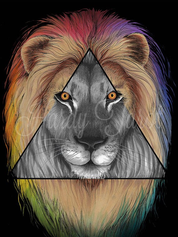 Lion Print Instant Digital Download Forces Flora Fauna - Etsy
