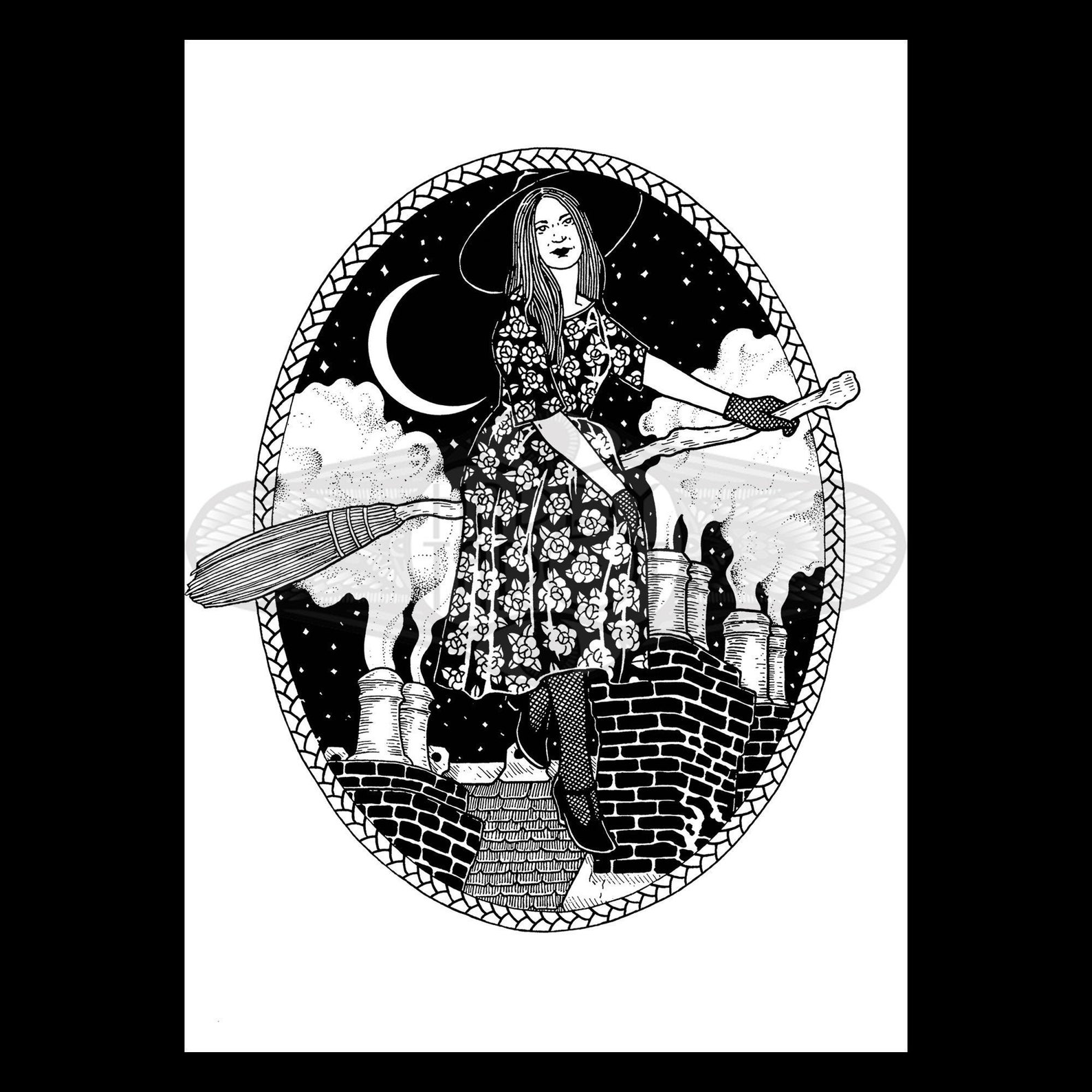 Cute Witch Prints - 4 Designs Available, Witchy Art, Coven, Halloween ...