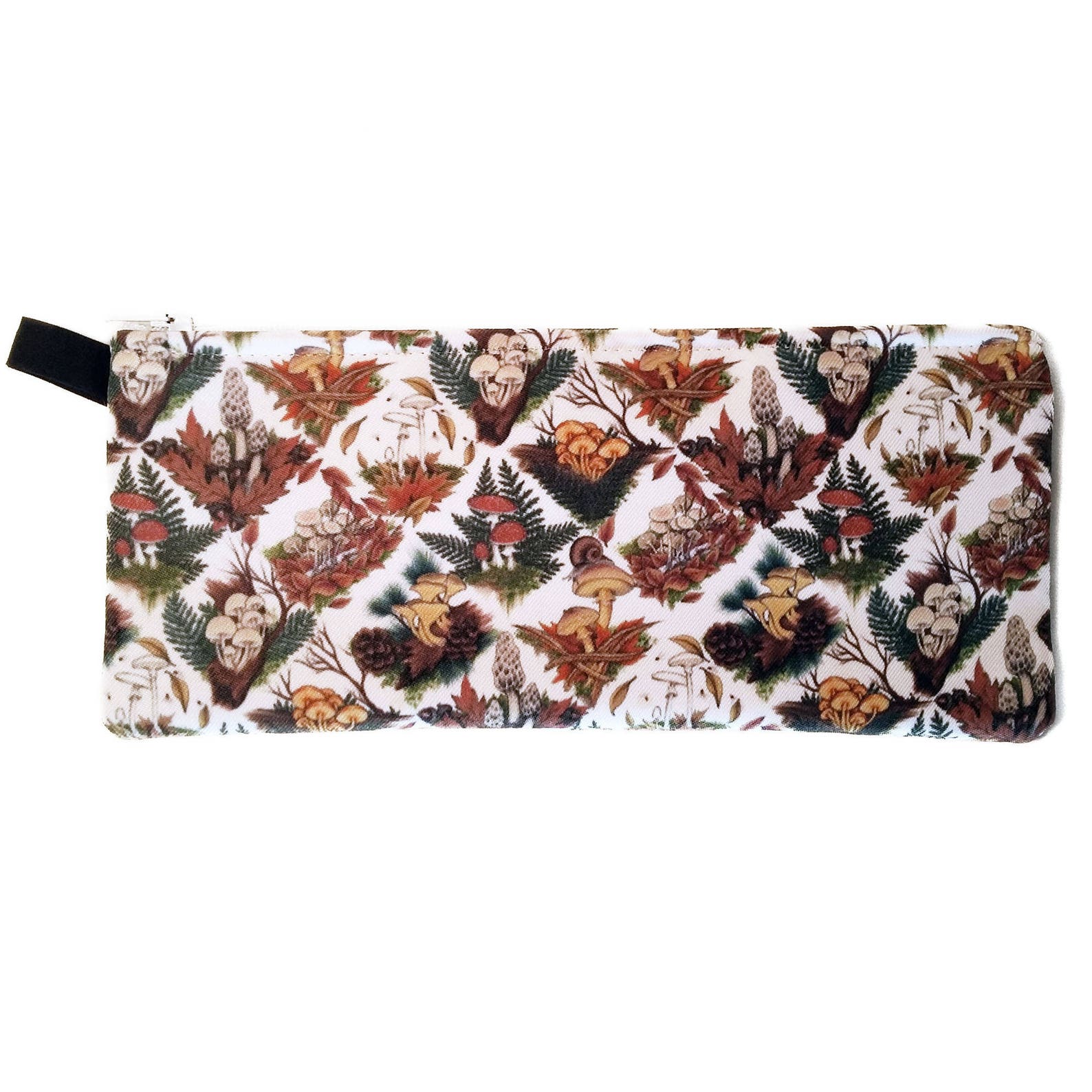 Wild Mushroom Pencil Case - Zip-up Pencil Case, Mushrooms, Makeup Bag ...