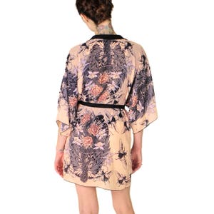Snake Scarab Kimono Robe Kimono, Bridal Robe, Dressing Gown, Bathrobe ...