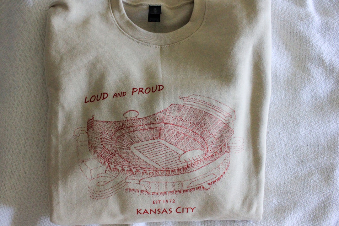 Arrowhead Stadium - Kansas City Chiefs - Stipple Drawing Sweatshirt ...