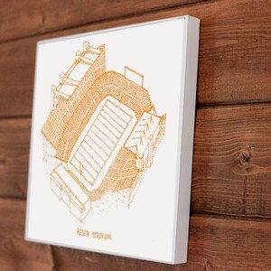 Reser Stadium - Oregon State Beavers - Stipple Art Print - Football Art ...