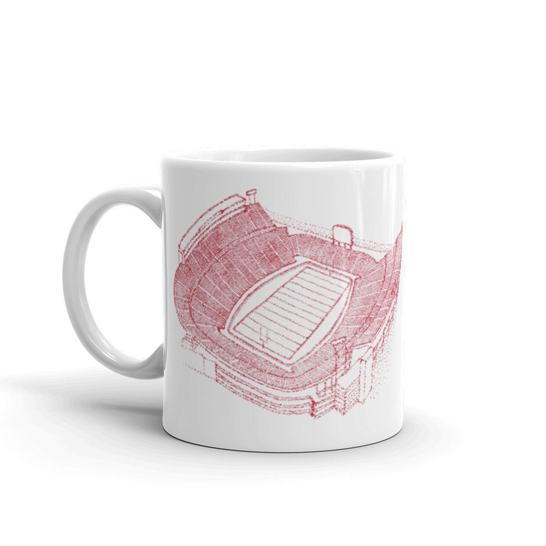 Sanford Stadium - UGA - Stipple Art - Mug - College Football Mug ...